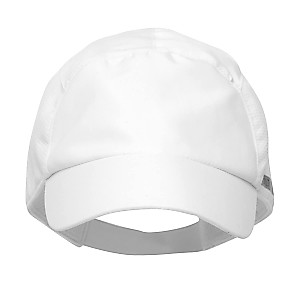 BUILTCOOL Adult Microfiber Baseball Hat - Men & Women Cooling Ball Cap for Running, Tennis, and Golf - One Size, White