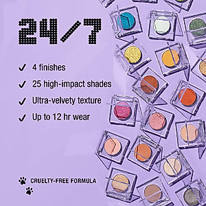 URBAN DECAY 24/7 Eyeshadow Compact - Award-Winning & Long-Lasting Eye Makeup - Up to 12 Hour Wear - Ultra-Blendable, Pigmented Color - Vegan Formula – Virgin (Cool Beige Satin)