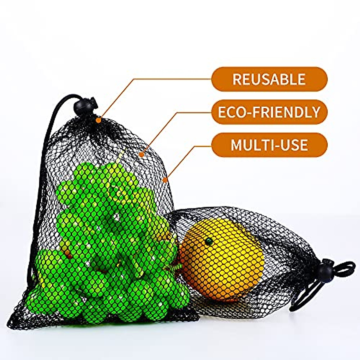 10 Pieces Mesh Bags Drawstring Laundry Bags Large Nylon Mesh Bags Small Gift Bag Dishwasher Bag with Sliding Drawstring for Kitchen Jewelry Toys Gifts Wedding Favour Home (Black, 5.5 x 7.5 Inch)