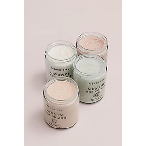 French Girl Rose Sea Polish Sugar Scrub - Exfoliating Body Scrub for Face & Body, Gentle Sea Salt Exfoliator for Smooth, Hydrated Skin, Clean, Vegan & Cruelty-Free, 10 oz