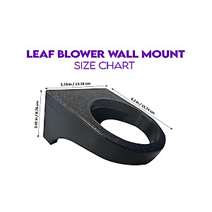 239 Prints Leaf Blower Wall Mount| Blower Holder Mount Rack| Heavy Duty Plastic Wall Holder for Leaf Blower| 3D Printed | Made in USA
