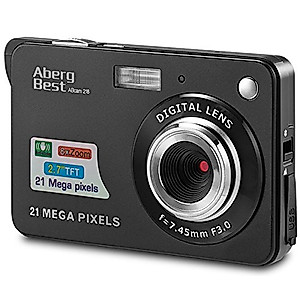 Digital Camera, AbergBest Mini Kids Digital Cameras for Teens with 8X Zoom HD 720P Compact Camera with LCD Screen for Students, Boys, Girls, Kids
