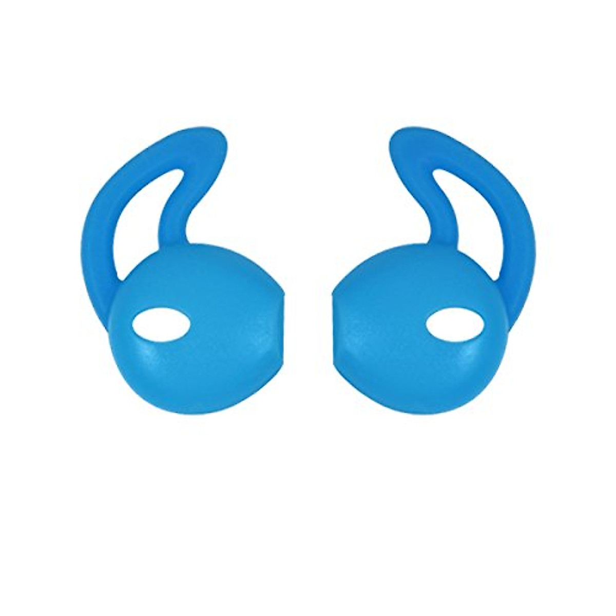 ALXCD Ear Gel for iPhone Earpods, Ear Buds Tips Bumper, 4 Pair White Anti-Slip Soft Silicone Replacement Earbud Tips for Earphone of iPhone7 SE 6s iPhone 6s Plus 5s [Sport] (Red/Blue/Yellow/Orange)