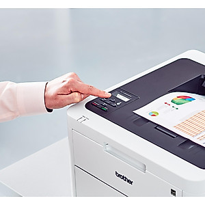Brother HL-L3230CDW Compact Digital Color, Providing Laser Printer Quality Results with Wireless Printing and Duplex Printing, Amazon Dash Replenishment Ready, White