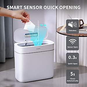 JOYBOS 2Pack Sensor Bathroom Trash Can with Lid