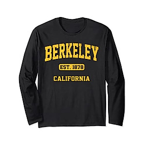 Berkeley California CA Vintage State Athletic Style Long Sleeve T-Shirt