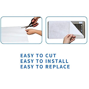 Merv 13 Filter Material, Air Filters for Stops Dust and Pet Dander as Small as 0.3 Microns (16 Ft²)