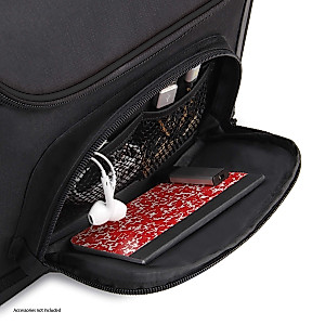 USA GEAR VR Travel Case Compatible with Oculus Quest - Compact Messenger Bag with Adjustable Interior, Durable Exterior fits Oculus Quest 2 VR Gaming Headset, Controllers, and More Accessories (Black)