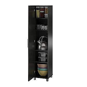 SystemBuild Camberly 16" Utility Storage Cabinet, Black Oak