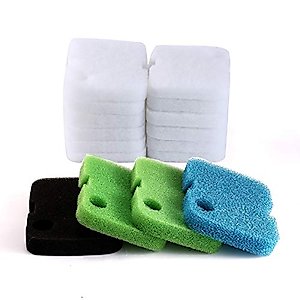 AQUANEAT Replacement Canister Filter Pads Compatible with Cascade 700/1000 CCF2UL/CCF3UL Generic Aquarium Filter Floss Media (16pcs)