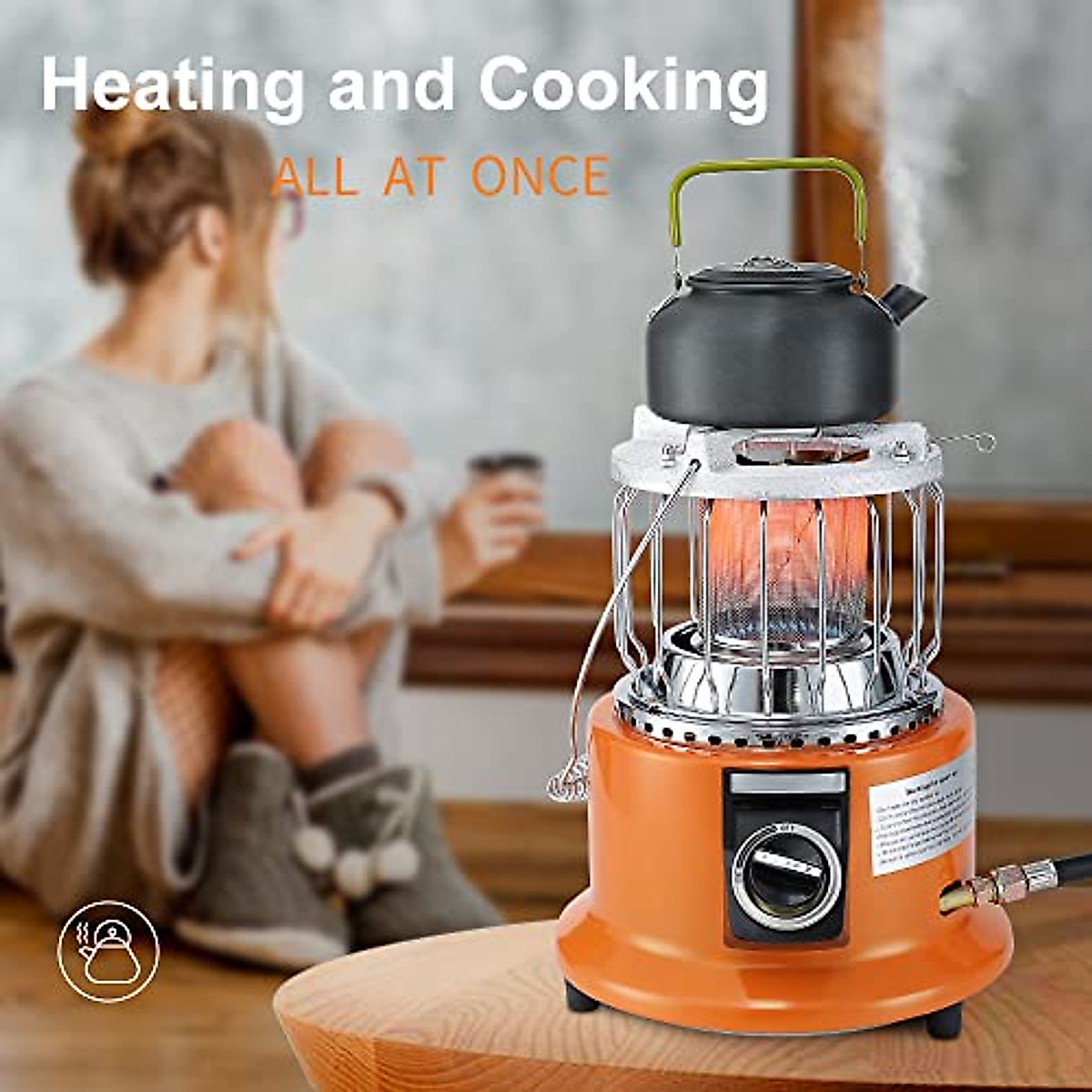 Propane Space Heaters for Indoor Use Large Room, Portable Outdoor Stove Camping Accessories
