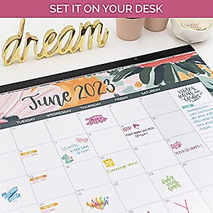 bloom daily planners 2023 Calendar Year Desk/Wall Monthly Calendar Pad (January 2023 - December 2023) - Large 21" x 16" Hanging or Desktop Blotter - Seasonal