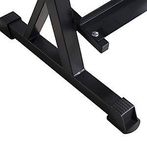 CAP Barbell Heavy-Duty 2-Tier Dumbbell Rack for 5-50 Pound Dumbbell Pairs, Black (RK-550)