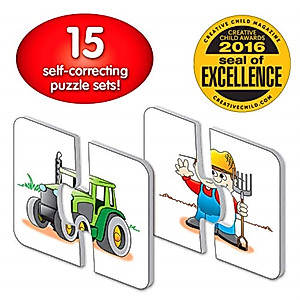 The Learning Journey: My First Match It - On the Farm - 15 Self-Correcting Farming Image Matching Puzzles , White