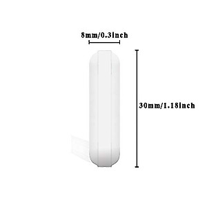 10 Pcs 30mm(1.18 inch) PTFE Magnetic Stirrer Mixer Stir Bar,White Color,Laboratory Bar,Stir Plate Bar,Stir Plate Magnet,Stir Rod Magnetic