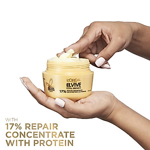 L’Oréal Paris Elvive Total Repair 5 Damage-Erasing Balm with Almond and Protein, 8.5 Ounce
