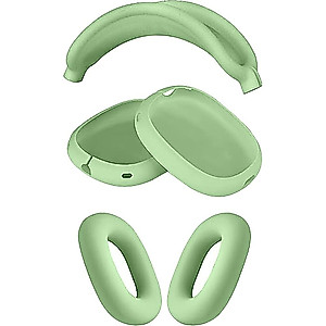 SaharaCase Silicone Combo Kit Case for Apple AirPods Max Headphones [Rugged] Headphone Protection Antislip Grip Slim Fit (Green)