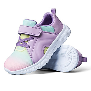 RUNSIDE Toddler Boys Girls Running Shoes Athletic Tennis Sneakers for Kids，Breathable and Lightweight