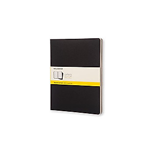 Moleskine QP331 Notebook, Cahier Journal, Horizontal Rule, XXL, Black