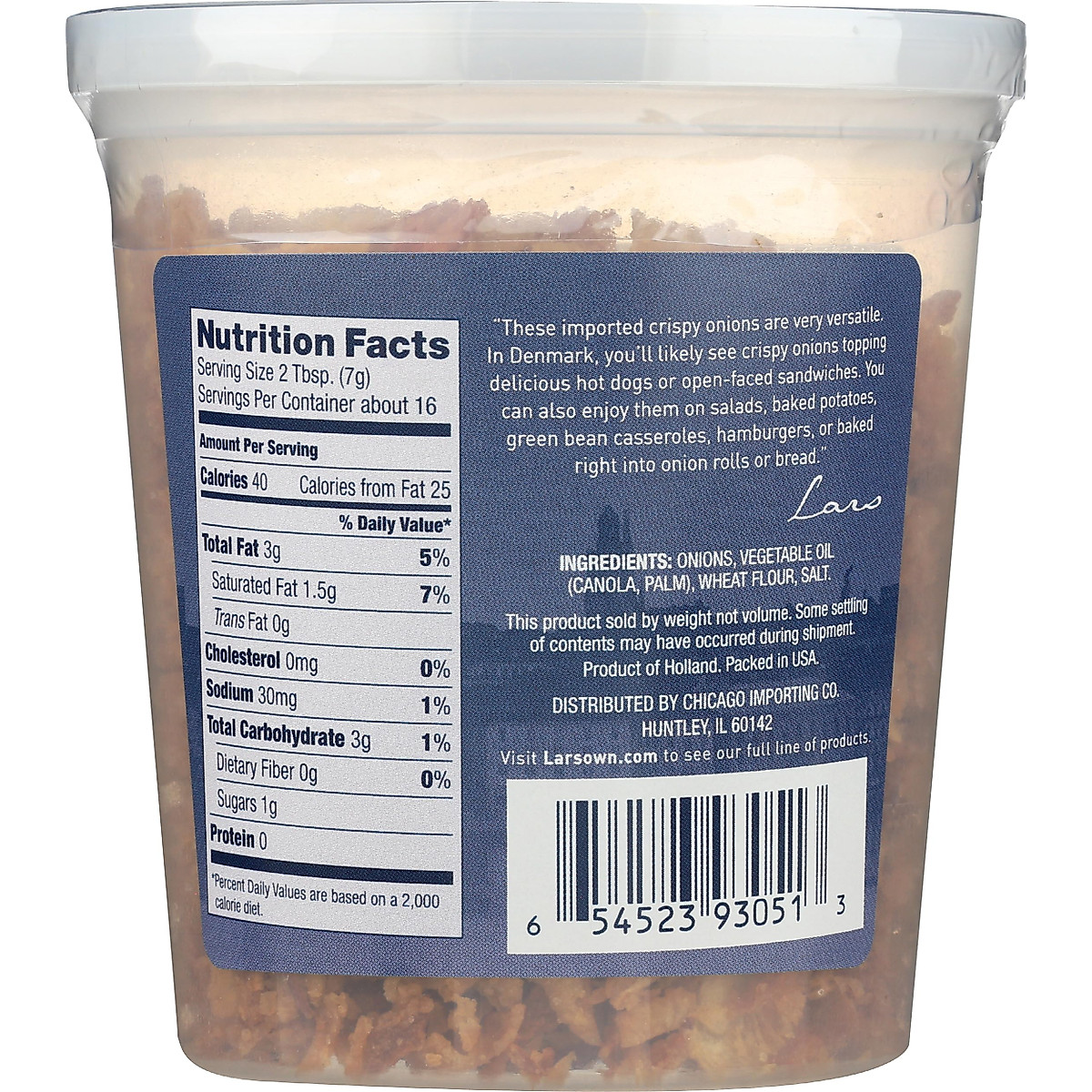 Lars Own, Onions Crispy, 4 Ounce