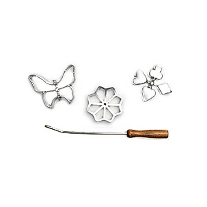 Fox Run Rosette Set, Cast-Aluminum, 4-Piece