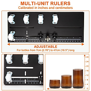 MiiMoo Glass Bottle Cutter, Upgraded Dual-Baffle Glass Cutter Kit for Cutting Round, Square Bottles and Bottlenecks, Suitable for Bottles of Wine, Beer, Whiskey, Champagne