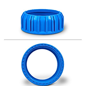 10 Inches Transparent Standard Whole House Water Filter System Presser Relief Valve, 3/4” Inlet/Outlet Brass Port & 6 Granular Activated Carbon Water Filter Cartridge