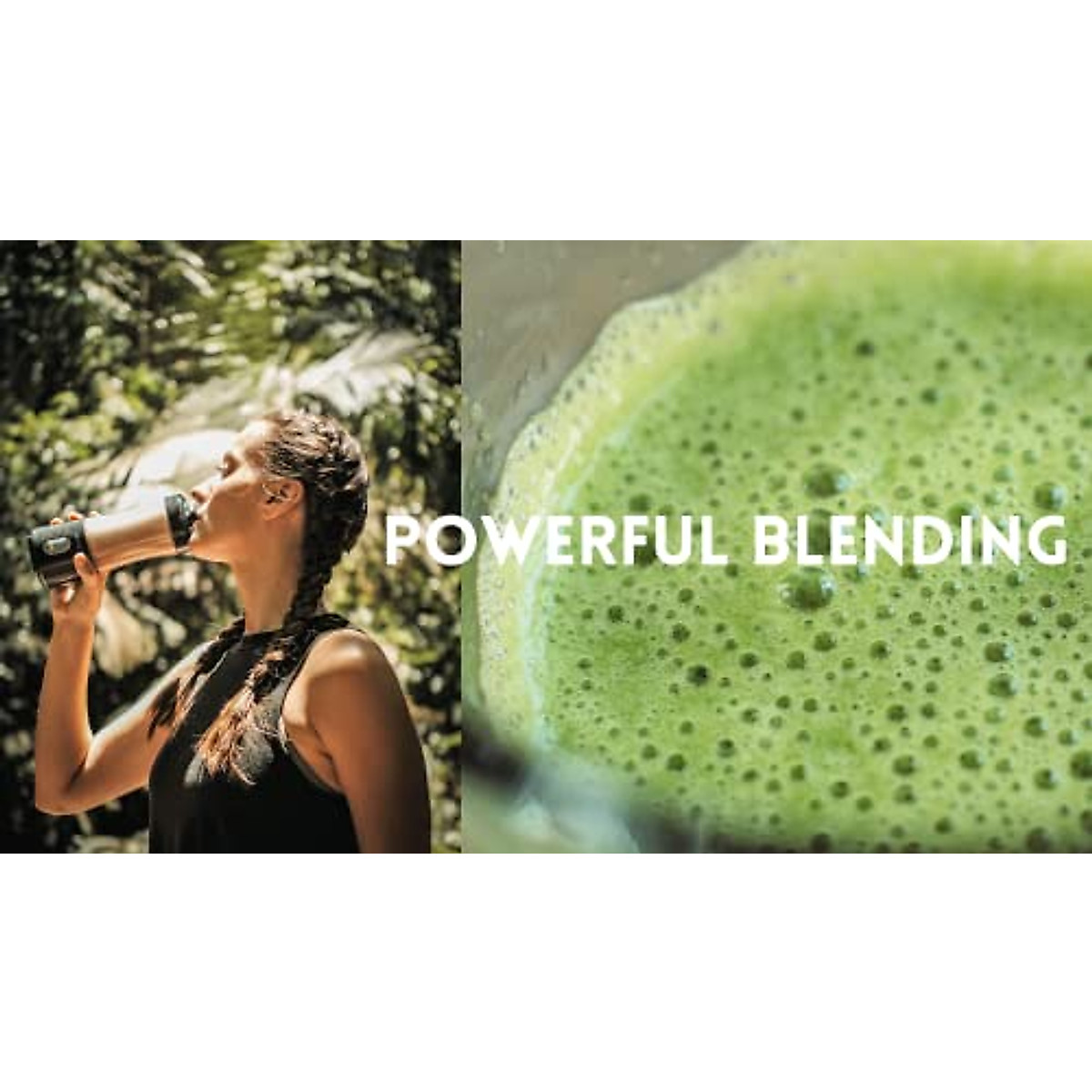 Portable Blender, Personal Size Blender for Shakes and Smoothies, Fruit Smoothie Blender, Milkshake – Juicer Mini Blender 4000 mAh USB Rechargeable with 6 Blades, Handheld use in Sports, Travel, Gym