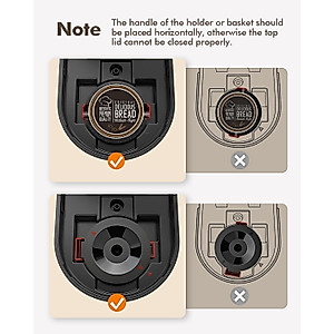 SIFENE Mini Coffee Maker Single Serve Instant Coffee Brewer, One Cup for K Pod & Ground Coffee, Capsule Coffee Machine with Water Window and Descaling Reminder (Black)