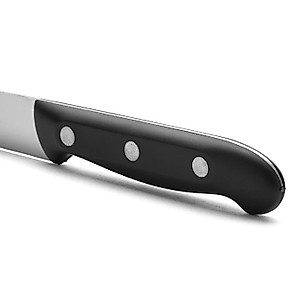 ARCOS Kitchen Knife 6 Inch Stainless Steel. Professional Kitchen Knife for Peeling Fruits and Vegetables. Ergonomic Polyoxymethylene Handle and 150mm Blade. Series Maitre. Color Black