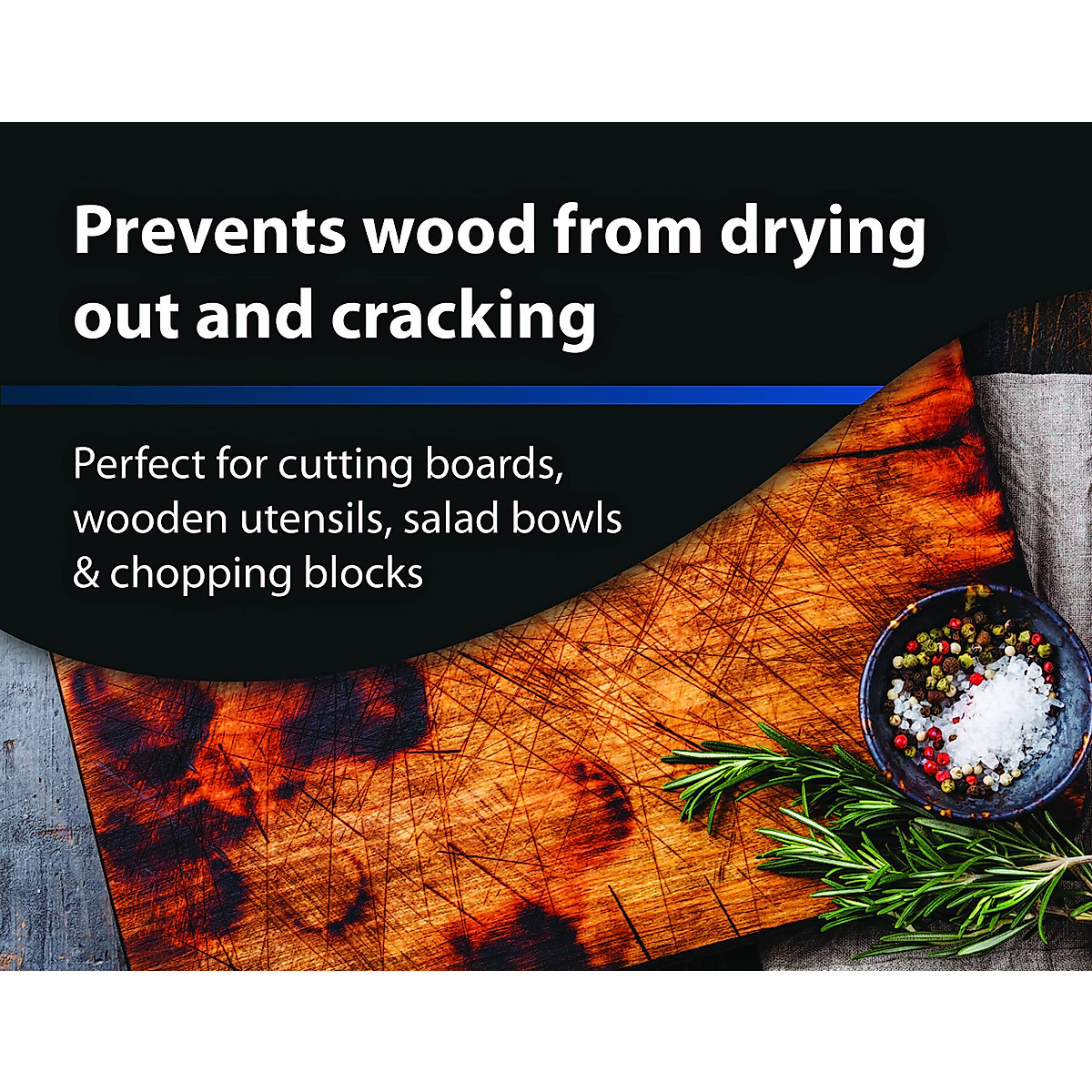 Premium 100% Ready to Use Food Grade Mineral Oil, 16oz Spray Bottle, Butcher Block and Cutting Board Oil - Sprayer Included