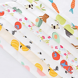 Eimmabey Organic Baby Bandana Drool Bibs ¨C Stylish Unisex Bandana Bibs Super Absorbent Bandana Drool Bibs ¨C Gentle Teething Bibs for Infants - Organic Cotton Baby Bib