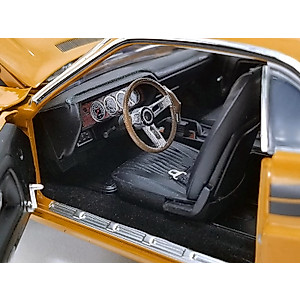 1971 Challenger R/T Hemi Butterscotch Orange with Black Stripes Limited Edition to 462 Pieces Worldwide 1/18 Diecast Model Car by Acme A1806023