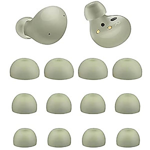ALXCD Eartips Compatible with Galaxy Buds 2 SM-R177 Earbuds, S/M/L 6 Pairs Soft Silicone Earbuds Tips Eartips Replacement Silicon Tips, Compatible with Galaxy Buds2 Earbuds SM-R177, Olive sml