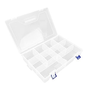 Housoutil 1 pc Bins Container Clear Hardware Tools Basket Plastic Organizer Case Parts Lids Compartment Art Components Bin Pvc Crafts Storage Accessory Desktop for With Diy Electronic Cases