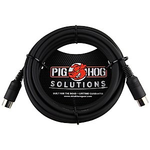 Pig Hog PMID15 15' Midi Cable, Black