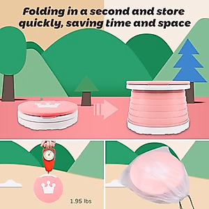 Travel Potty for Toddler, Portable Toilet Seat for Kids, Foldable Travel Toilet with A Roll of Cleaning Bags for Car, Camping, Outdoors