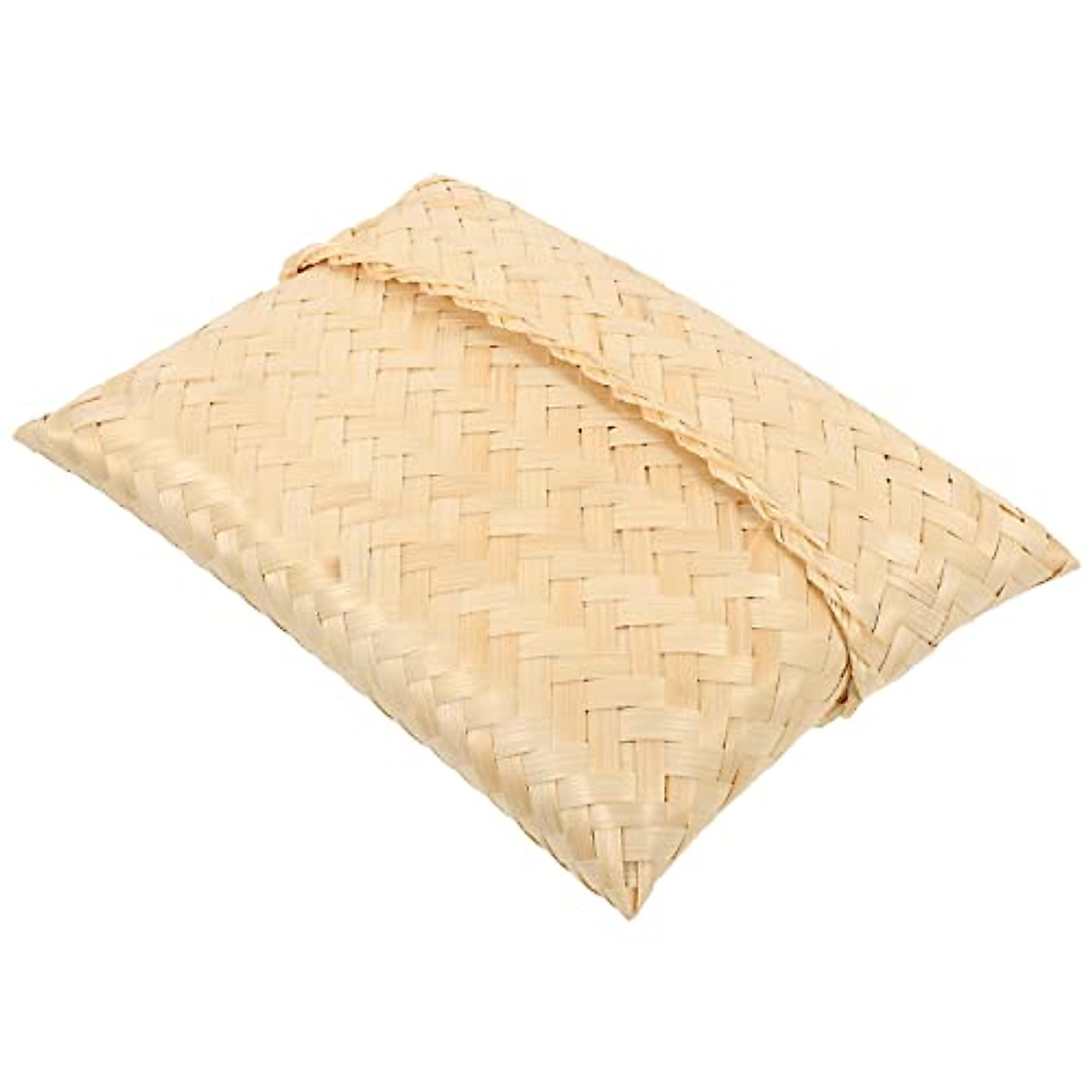 Alipis Bamboo Sticky Rice Basket Bamboo Pillow Candy Box Treat Packing Boxes Party Favors Boxes Sticky Rice Basket Snack Storage Basket Tea Container for Wedding Party Mothers Day Gift L