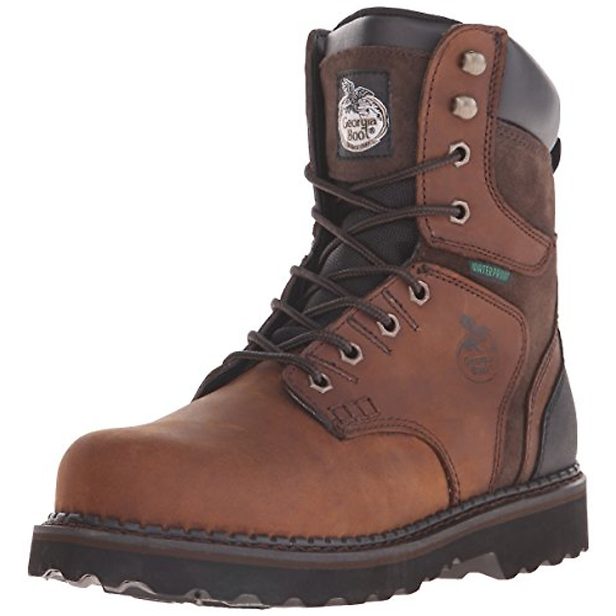 Georgia Boot Unisex-Adult Brookville 8' Work Boot-M Men BRN, Dark Brown, 10.5