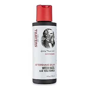 THAYERS Gentlemen's Collection Witch Hazel Aloe Vera Aftershave Balm, 4 oz