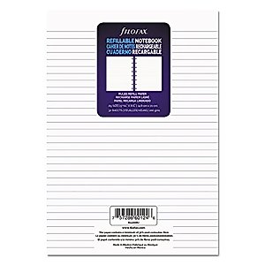 Filofax B152008U Notebook Refill Ruled 8 1/4 x 5 13/16 Cream 32 Sheets/Pack