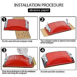 VRKET Wet & Dry Sandpaper Set, 42 Sheets of 120 to 3000 grit Sandpaper with Sanding Block Sander,for Wood Furniture Finishing Metal Automotive Sanding Polish