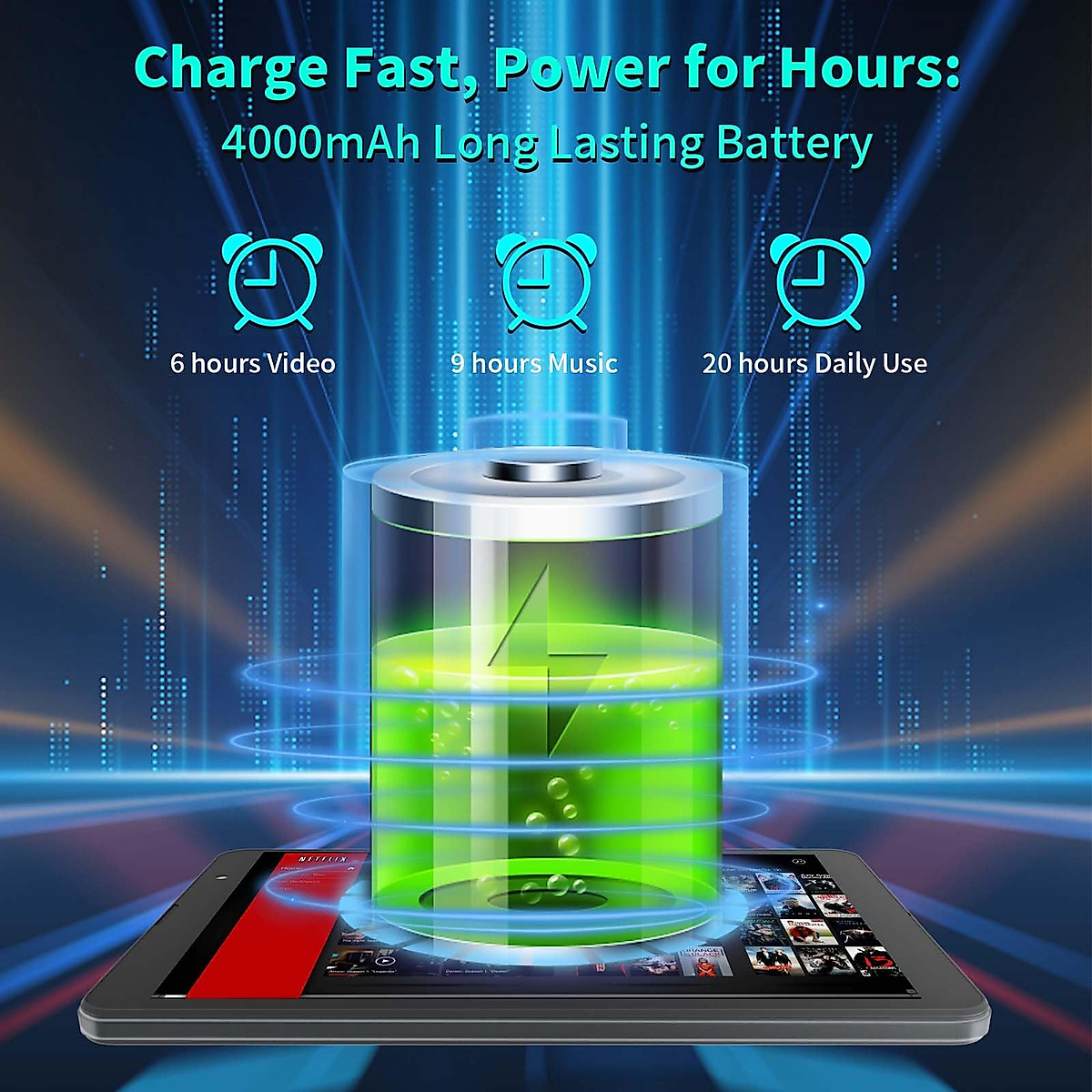 Tab A8 Tablet, 2023 Android 12 Tablet PC 8inch HD LCD Touch Screen 3GB+32GB WiFi Dual Camera Bluetooth Google Play YouTube Netflix Parental Control