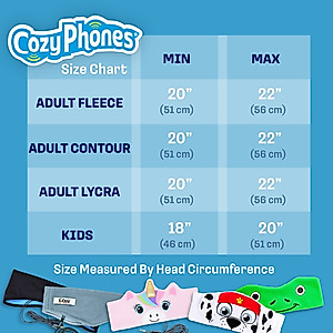 CozyPhones Over The Ear Headband Headphones - Kids Headphones Volume Limited with Thin Speakers & Super Soft Fleece Headband - Ivory Panda