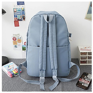 Festa Park Cute Cool Backpack for Teens Girls, Ita Bag Kawaii Backpack with Kawaii Pins Accessories, Cool Backpack for Christmas Gifts (Blue)