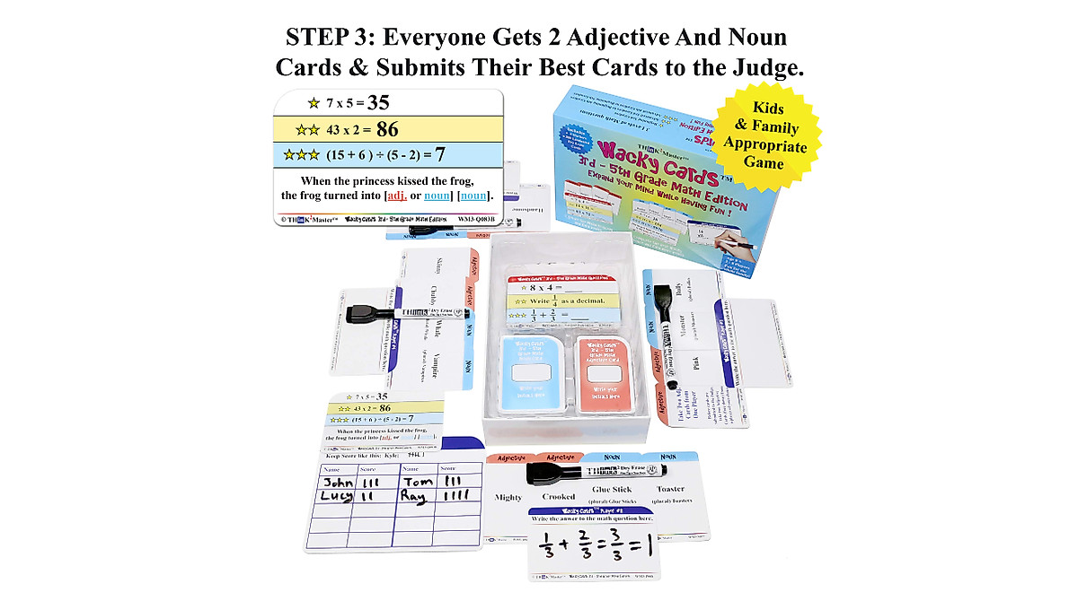 Think2Master Wacky Math Game: 3rd-5th Grade Fun & Skills