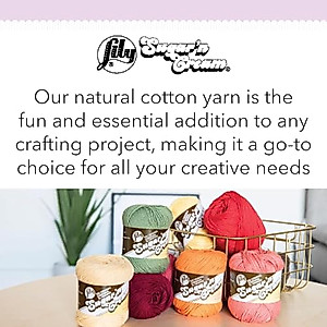 Lily Sugar 'N Cream The Original Solid Yarn, 2.5oz, Medium 4 Gauge, 100% Cotton - Wine - Machine Wash & Dry