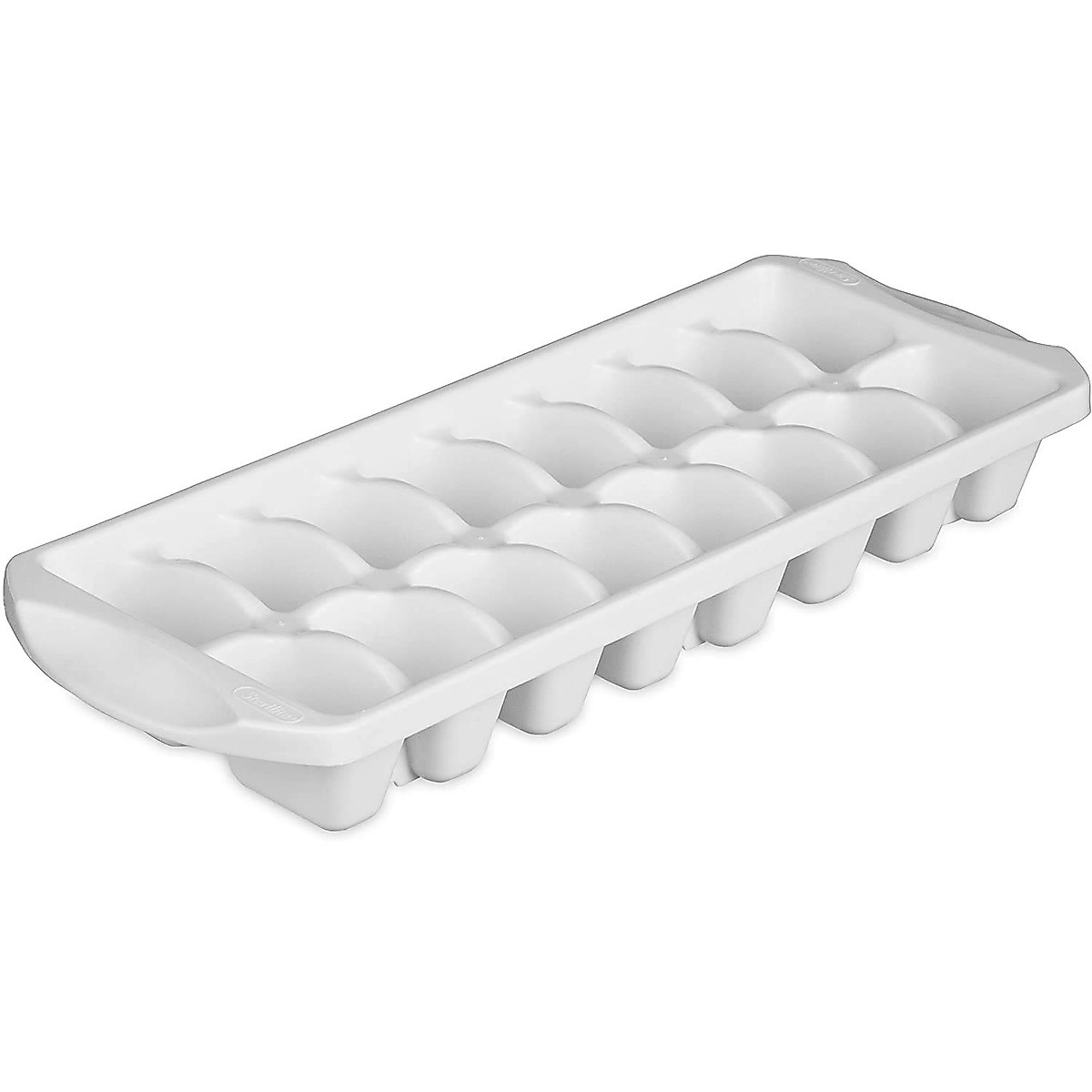 Sterilite Stacking Ice Cube Tray, Save Space and Stack Trays in Freezer - White, 12-Pack