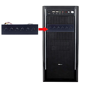 CY Hard Disk 6 Ways Control System Intelligent Control Management System HDD SSD Power Switch with 5.25 CD-ROM Bay