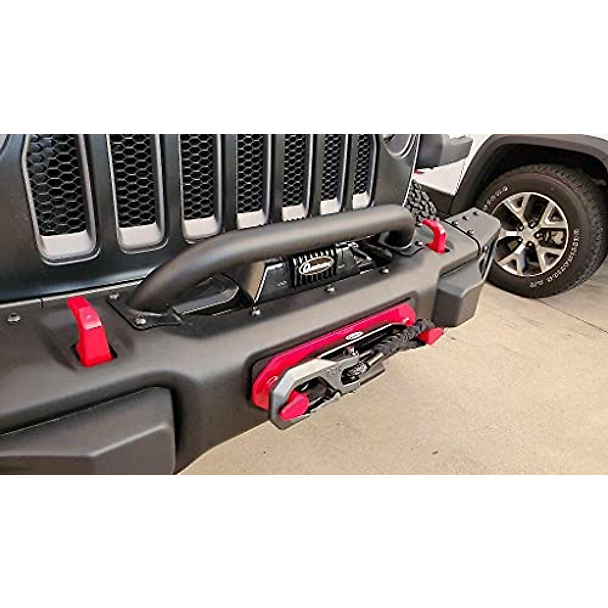 HFT BADLAND 12000 Lb. Winch Hook (6 Ton) Ultra Strong Forged High Strength Alloy Steel Winch Hook Clip 1-1 12 inch Capacity Latch